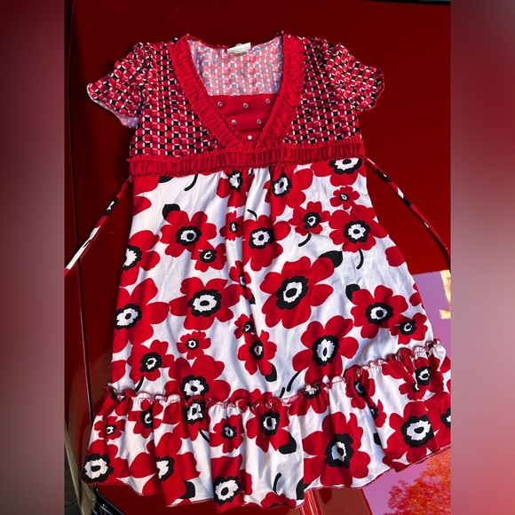 Limited Too | Shirts & Tops | Limited Too Vintage Red Flower Pattern ...